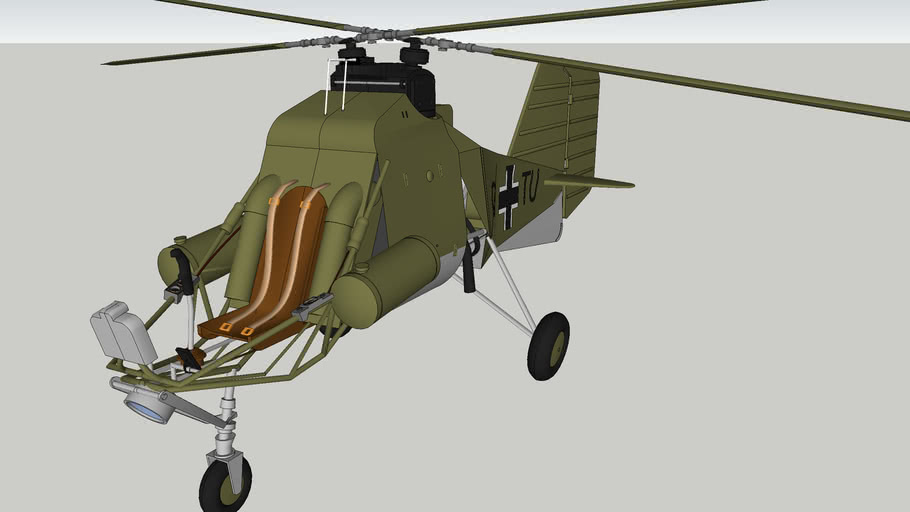 Flettner Fl 282 Kolibri | 3D Warehouse