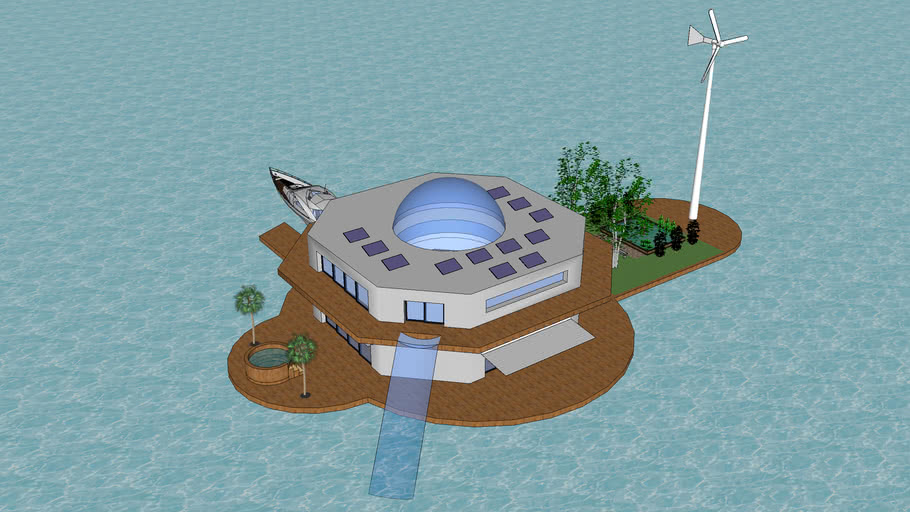 Futuristic House | 3D Warehouse