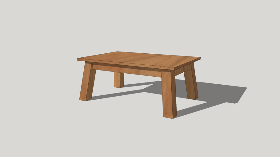 Slant-Leg Coffee Table | 3D Warehouse