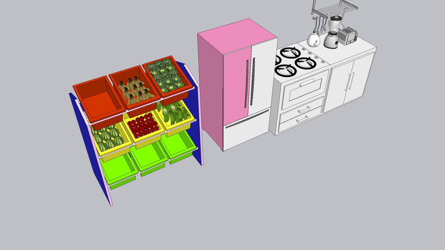 mock kitchen | 3D Warehouse