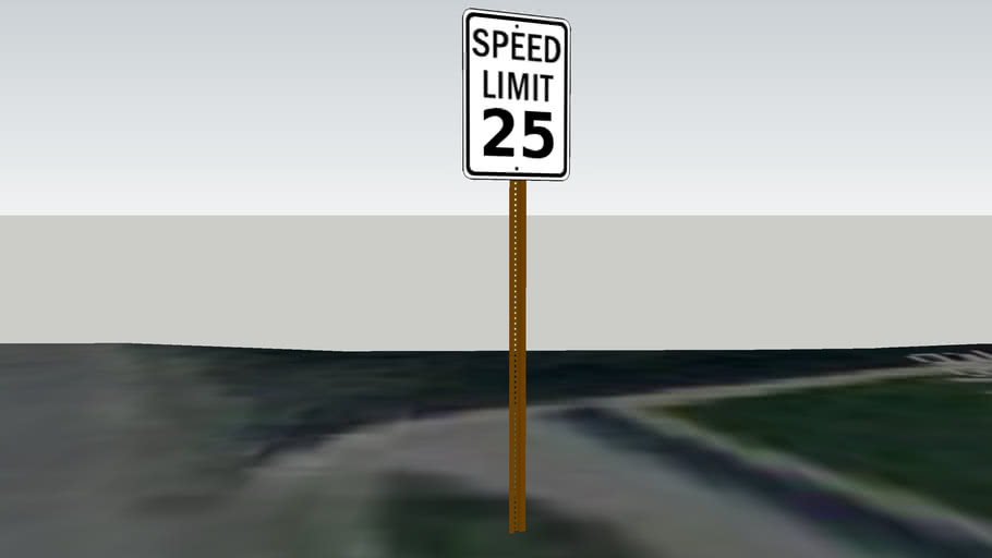 Speed Limit Sign | 3D Warehouse