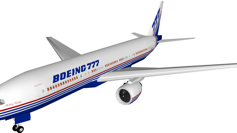 Boeing 777-200 Prototype 'Working Together' Livery | 3D Warehouse