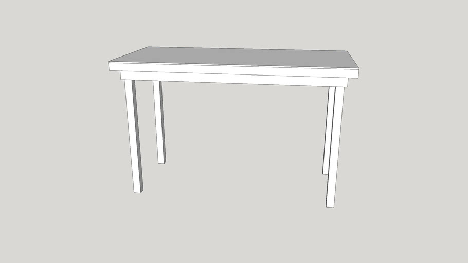 Basic Rectangular Table | 3D Warehouse