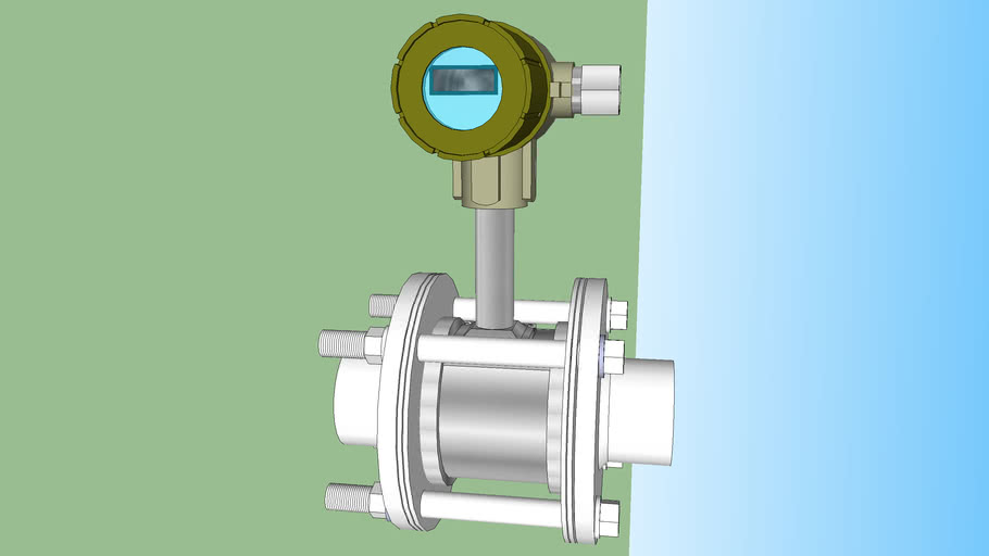 3 in vortex flowmeter | 3D Warehouse