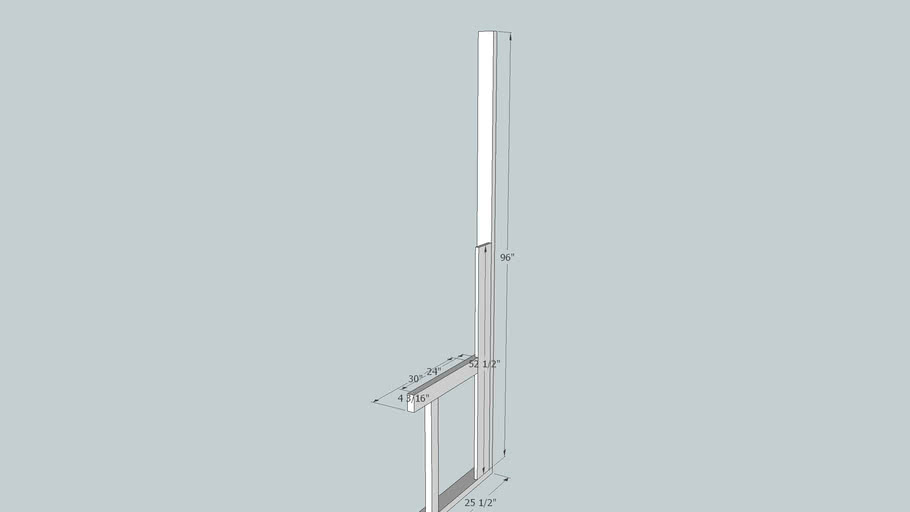 Right side Verticle support | 3D Warehouse