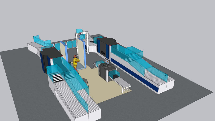 airport checkpoint | 3D Warehouse