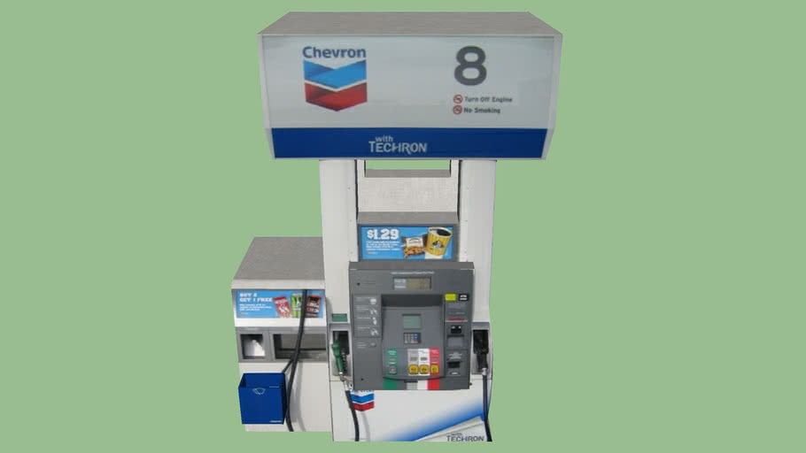 Gas Pump (Chevron) | 3D Warehouse