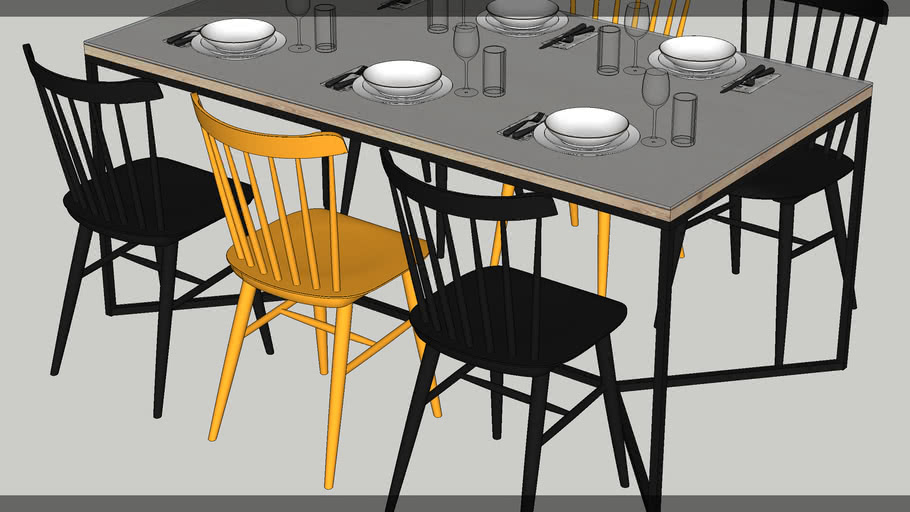 DINNER TABLE | 3D Warehouse