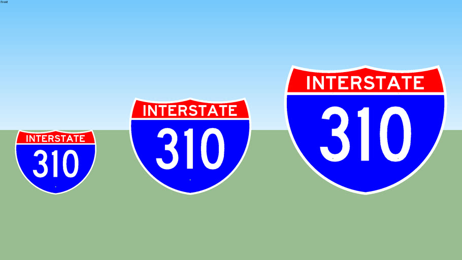 Interstate 310 Sign | 3D Warehouse