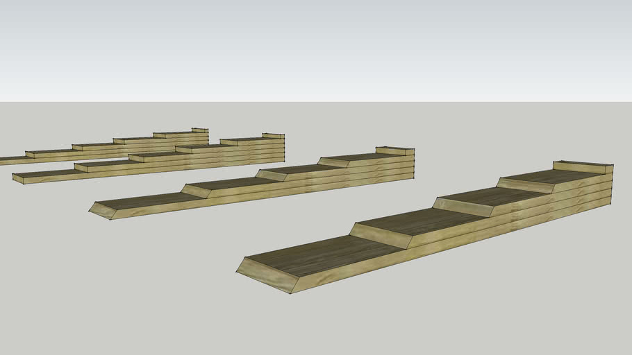 Wood car ramps | 3D Warehouse