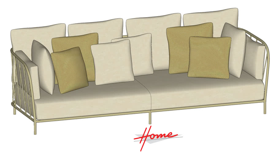 Sofá 280 Home Móveis Área Externa | 3D Warehouse