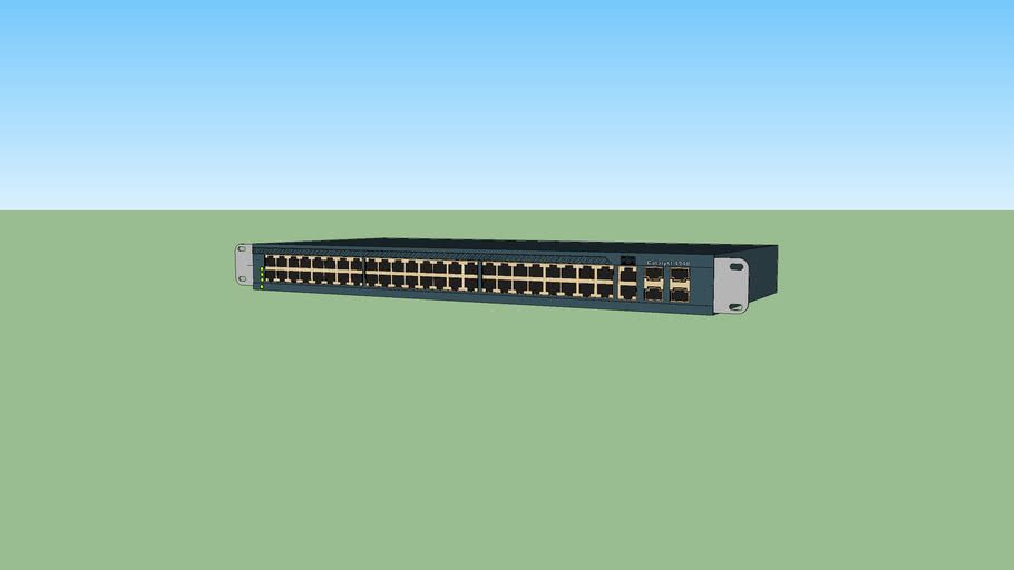 Cisco Catalyst 4900 (WS-C4948-S) 48 port gigabit switch | 3D Warehouse