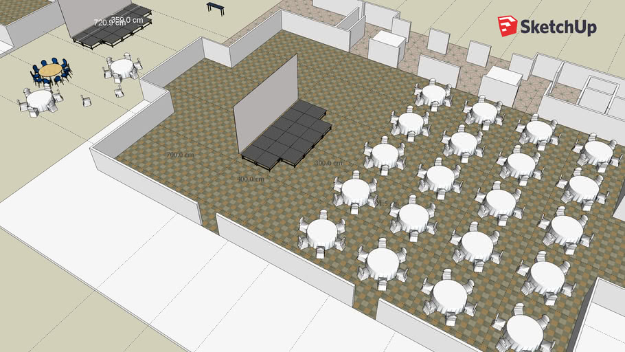 Ballroom round table | 3D Warehouse