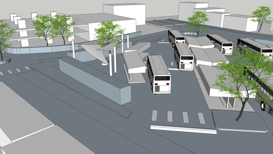 City Bus Stand Proposal | 3D Warehouse