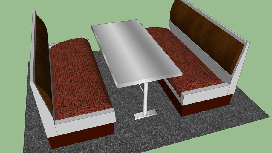 Booth Chair set | 3D Warehouse