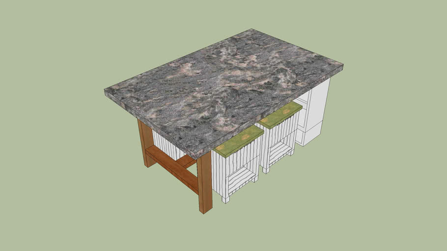Kitchen Island/ dinning table | 3D Warehouse