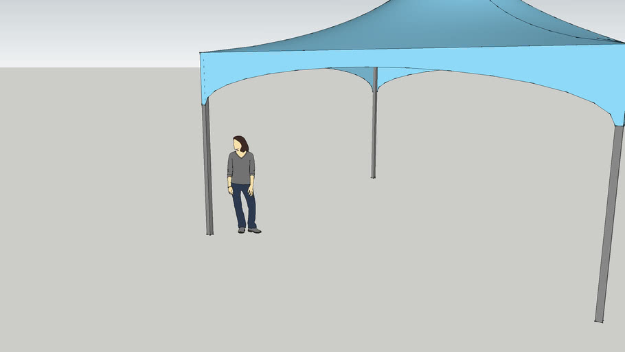 Khemah 20' x 20' | 3D Warehouse