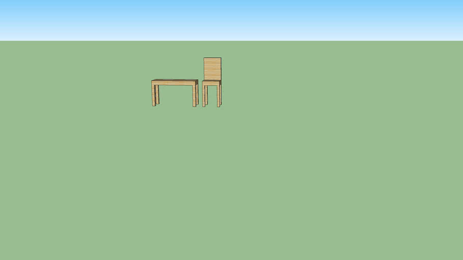 Chair + Table | 3D Warehouse