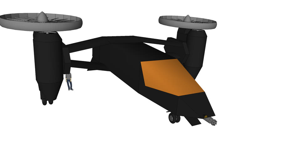 VTOL Military Aircraft | 3D Warehouse