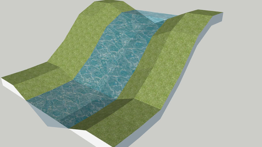 Simple waterfall | 3D Warehouse