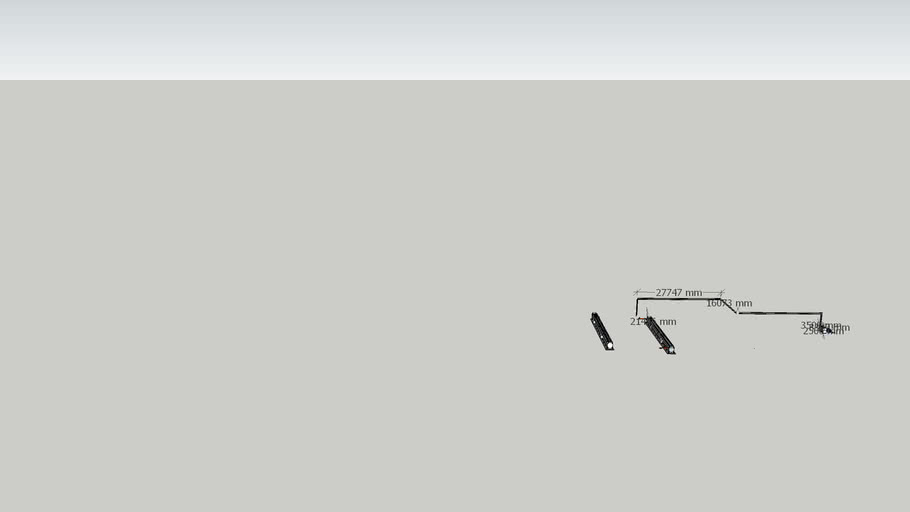 Grav 1000 mm i top med 2 side grave 32 meter | 3D Warehouse