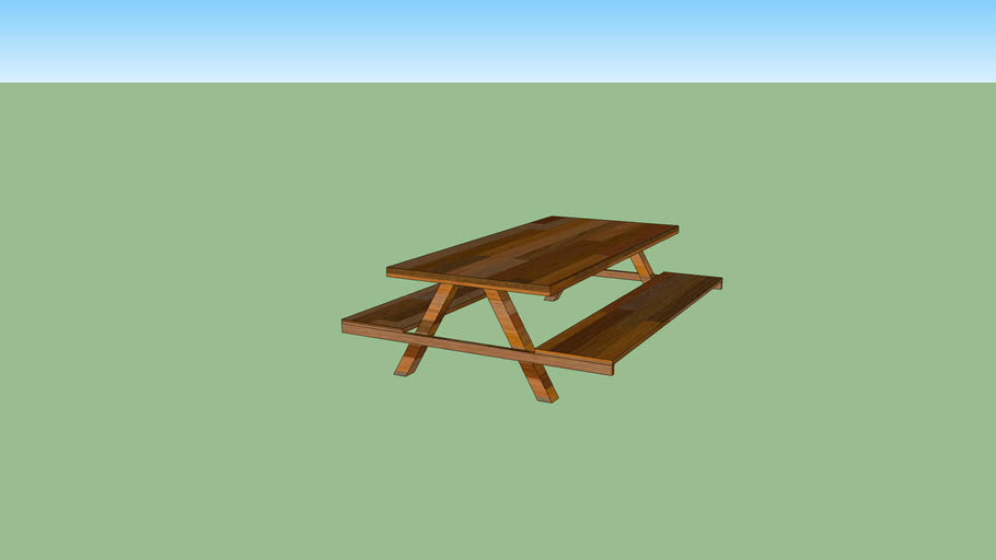 picnic table | 3D Warehouse