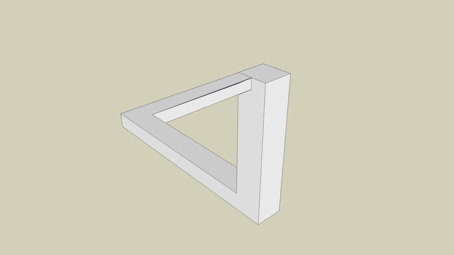impossible triangle | 3D Warehouse