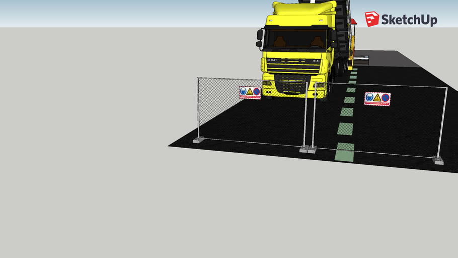 asphalt paver at work | 3D Warehouse