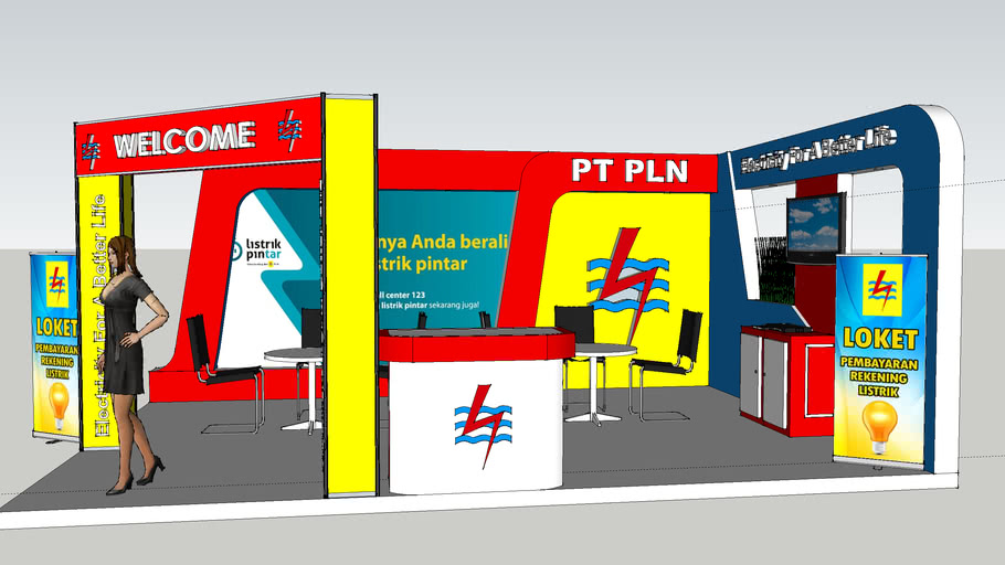 PLN - Booth 6 x 4 m | 3D Warehouse