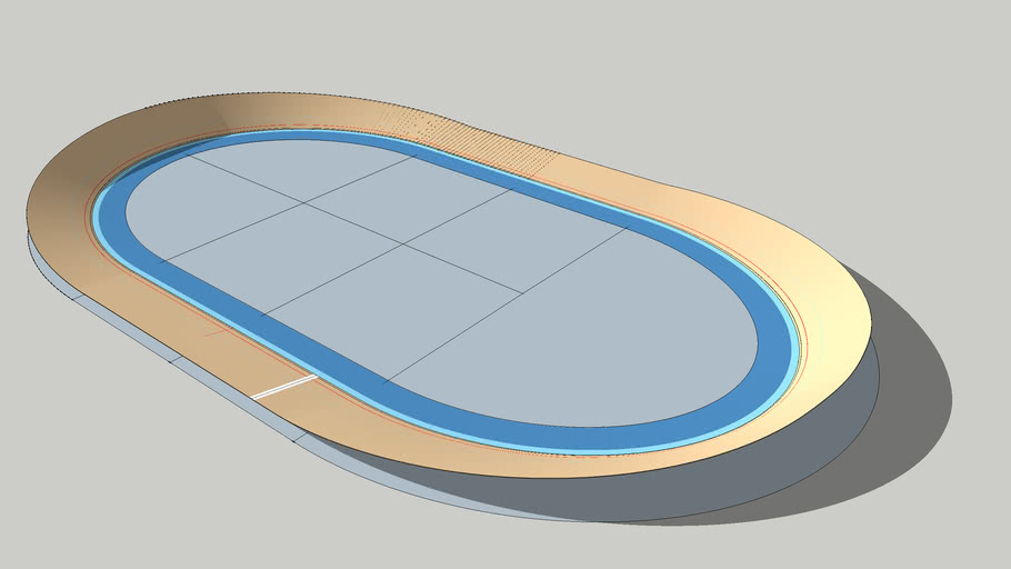 Cycling Track Geometry of Velodrome | 3D Warehouse