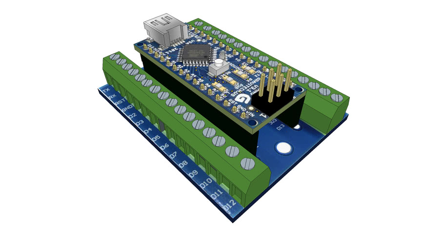 Arduino nano con zócalo | 3D Warehouse