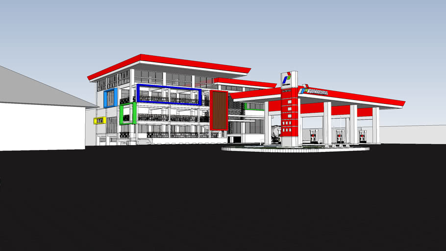 gas station 44-56104 | 3D Warehouse