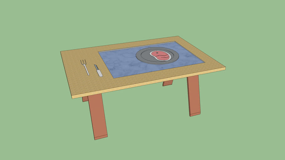 food table | 3D Warehouse
