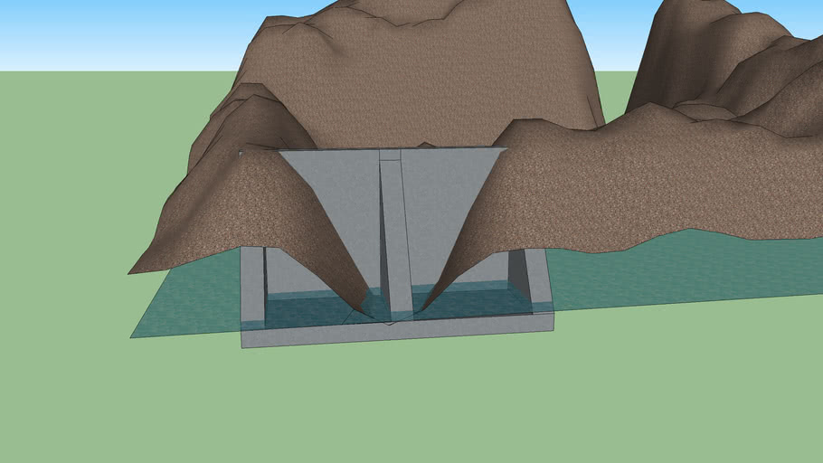 Buttress dam | 3D Warehouse
