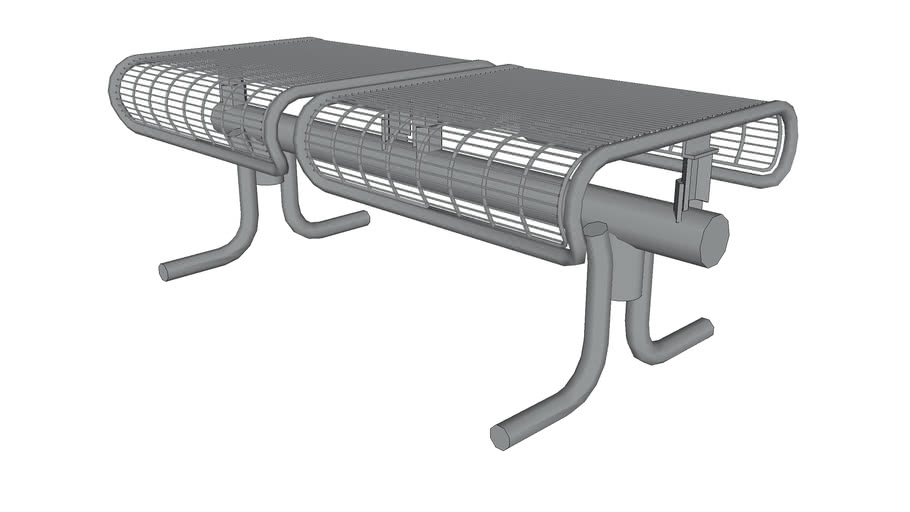 Plexus 2 Seat Bench | 3D Warehouse