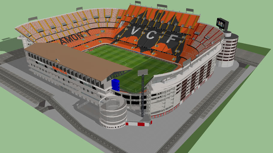 Estadio Mestalla 2013 / Mestalla Stadium 2013 V1.02 | 3D Warehouse