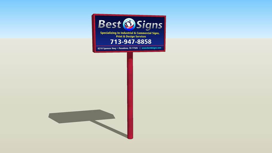 Pole Sign | 3D Warehouse