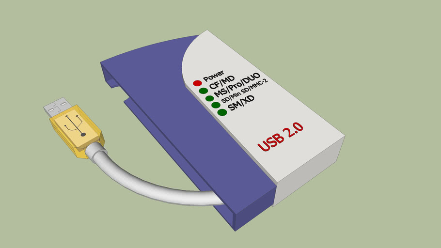 USB 2.0-Card reader/writer | 3D Warehouse