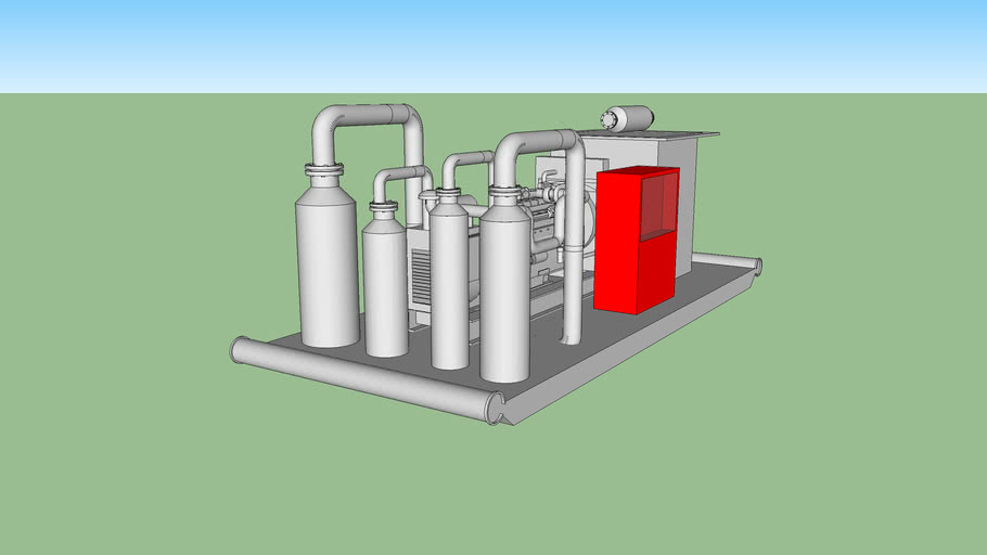 Generic Natural Gas Compressor | 3D Warehouse