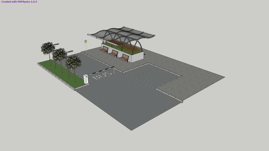 bus halte | 3D Warehouse