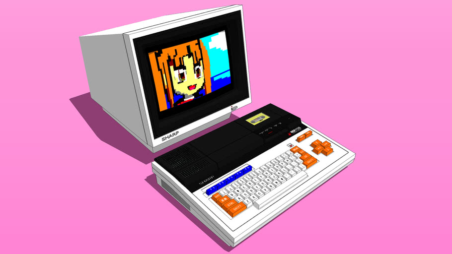 SHARP Personal Computer MZ-700 (1982:Japan) | 3D Warehouse