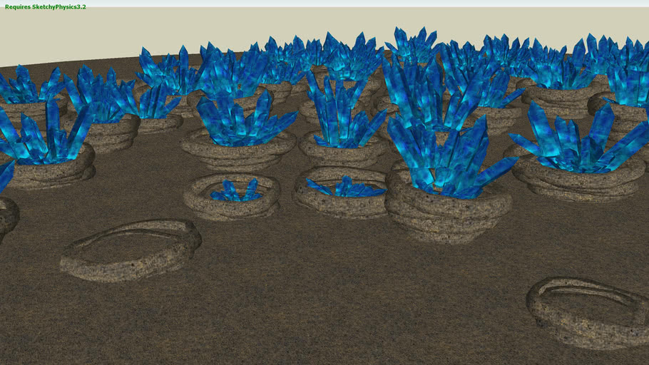 Tiberium field (blue) | 3D Warehouse