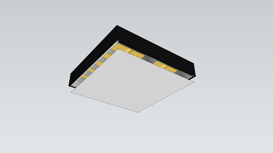 troffer light 600x600 | 3D Warehouse