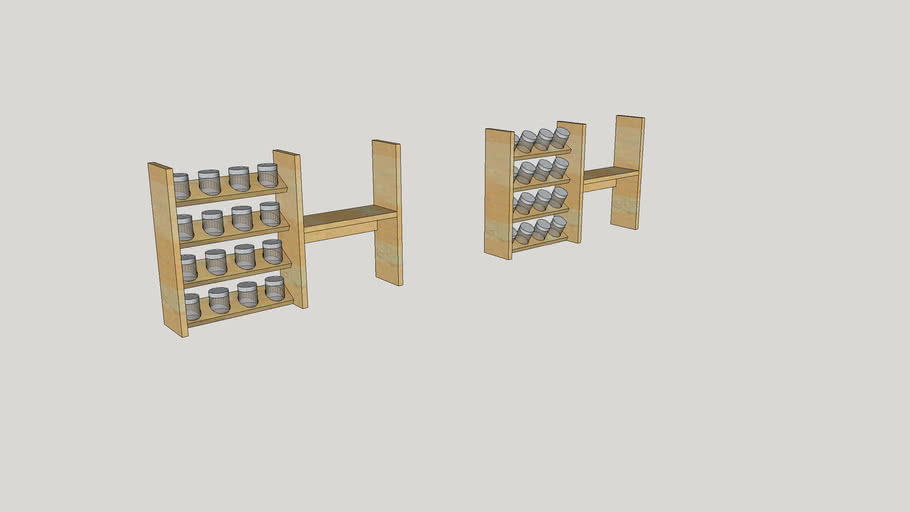 Simple spice rack design | 3D Warehouse