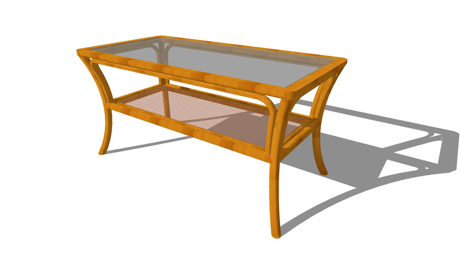 Rattan Square Table | 3D Warehouse