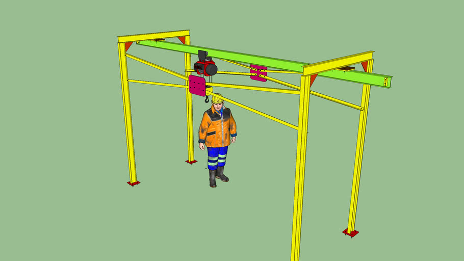 portico metalico desmontable | 3D Warehouse