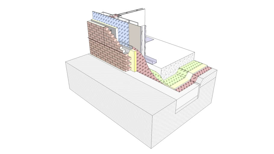 Example footing detail | 3D Warehouse