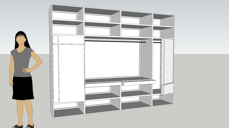 MODERN WARDROBE | 3D Warehouse