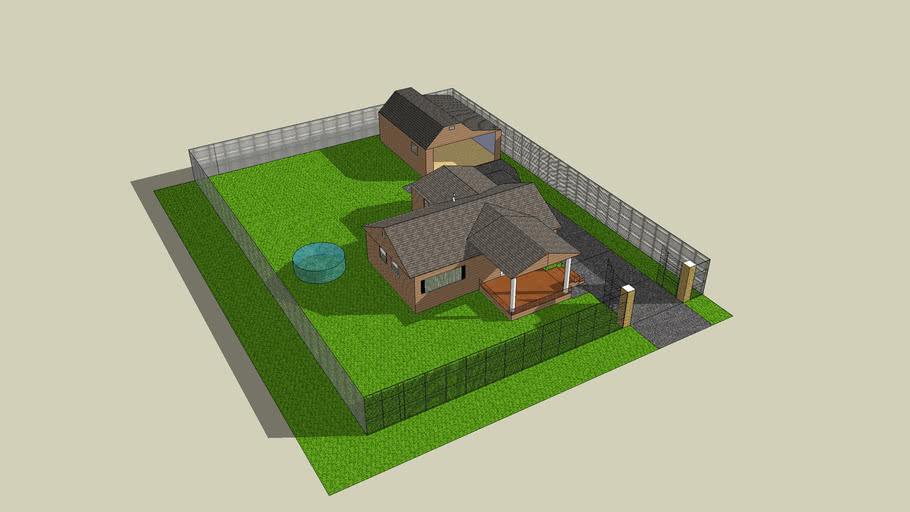 House On 1 4 Acre Lot 3D Warehouse