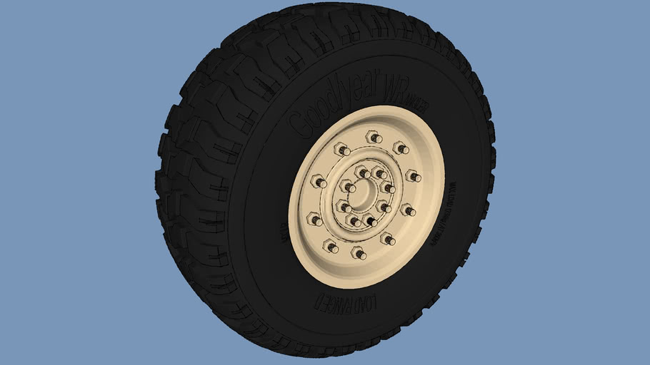 Humvee standard wheel | 3D Warehouse